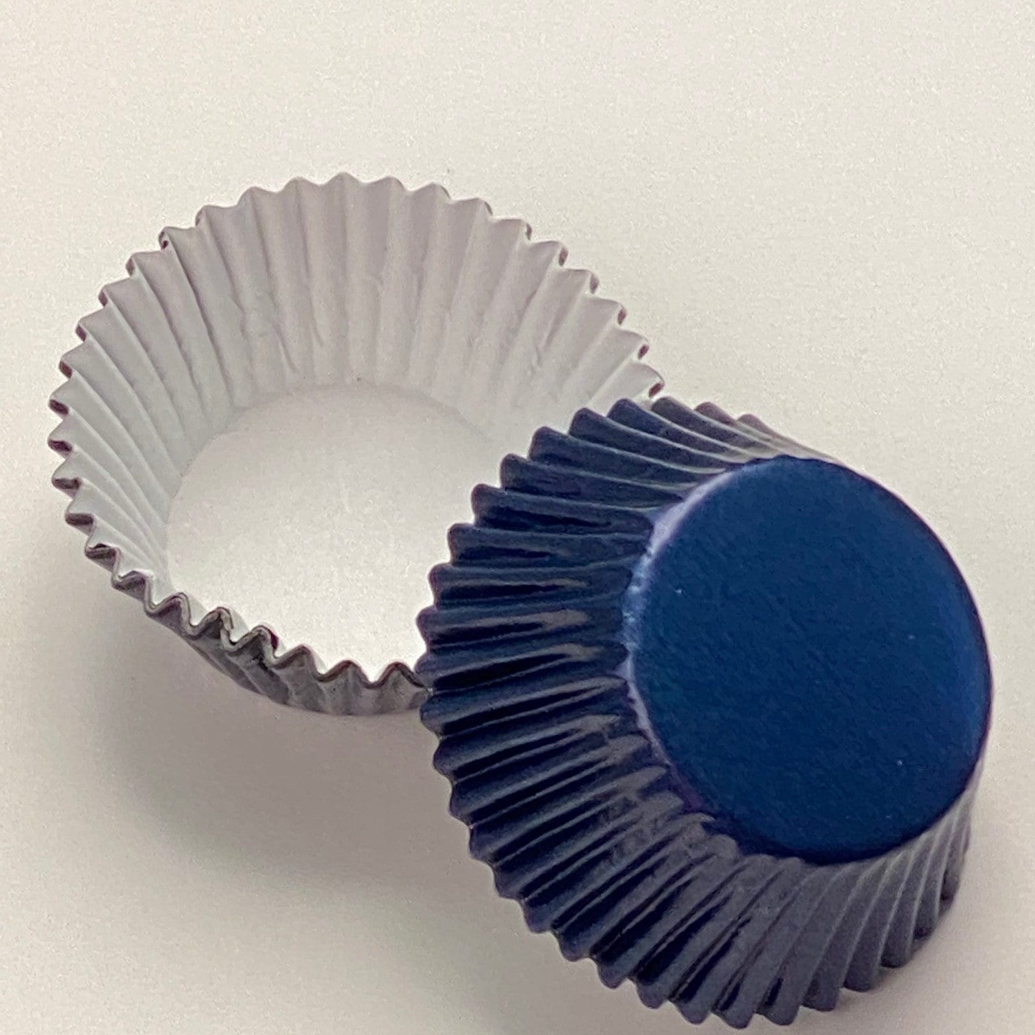 Navy Blue Foil Cupcake Liner – STANDARD size | 50 count | Grease-Proof ...