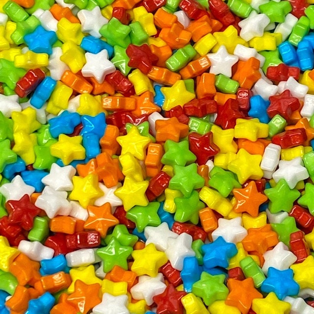 Sprinkles approx 4oz jar – Rainbow Stars – Cake Connection