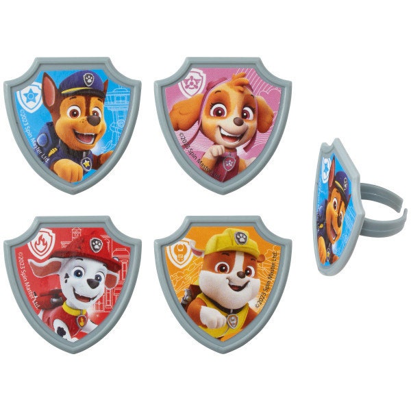 Paw Patrol™ Cupcake Rings – 12 Count | Official Licensed Cupcake ...