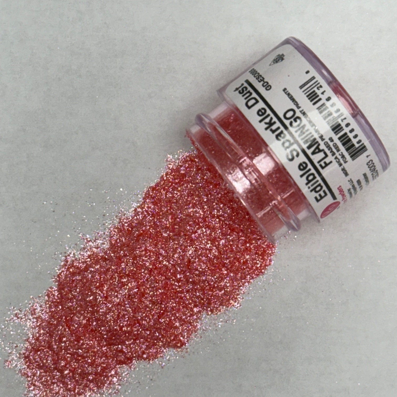 Edible Glitter Sparkle Dust 5g jar – FLAMINGO – Cake Connection